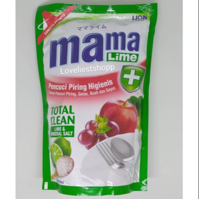 Jual Mama lime 800 ml mama lemon 800ml refill sabun pencuci piring buah ...