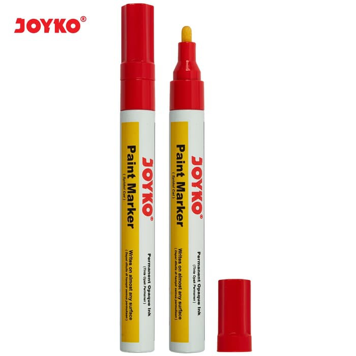 Jual Spidol Paint Permanent Marker Red JOYKO PTM40/Spidol Cat Merah Red ...