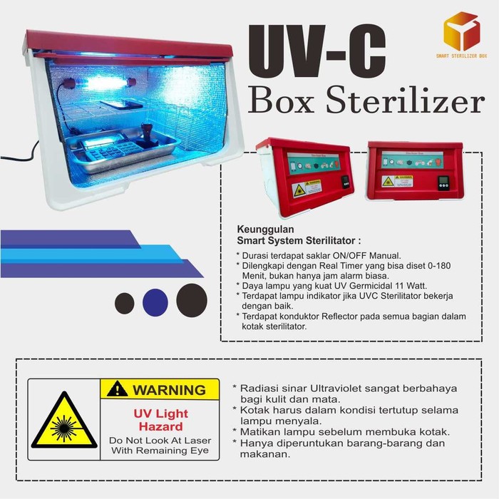 Jual Alat sterilisasi UV / UVC box with TIMER OTOMATIS - Merah , ABU-ABU , HIJAU | Shopee Indonesia