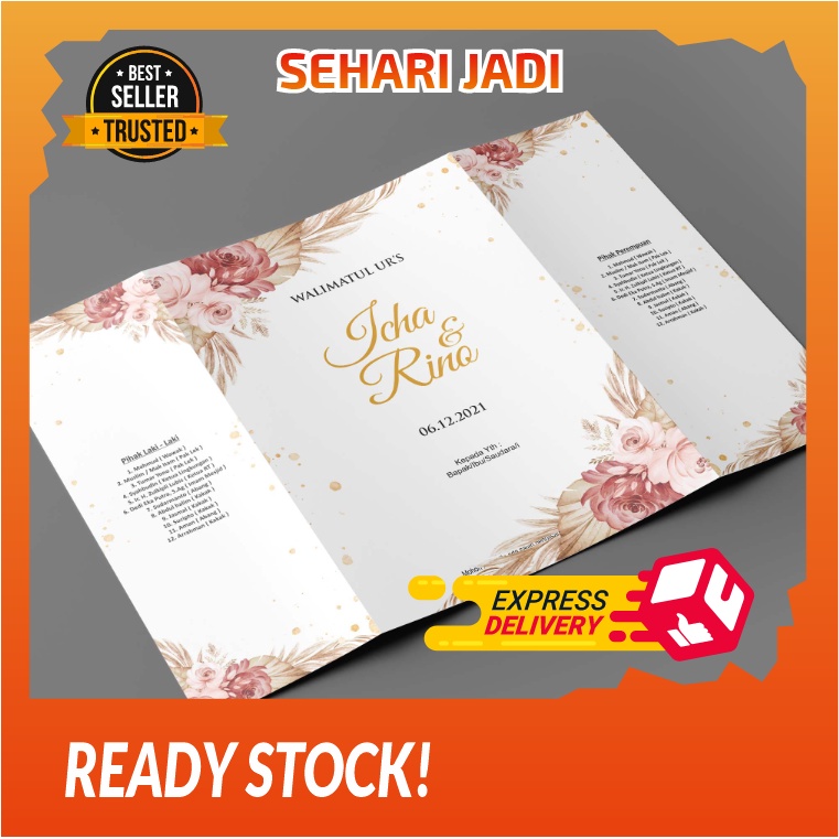 Jual UNDANGAN PERNIKAHAN MURAH KERTAS JASMINE - 25 | Shopee Indonesia