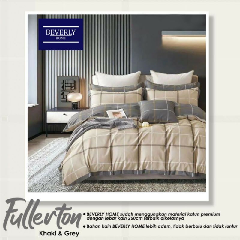 Jual SPREI & BEDCOVER BEVERLY MOTIF FULLERTON | Shopee Indonesia
