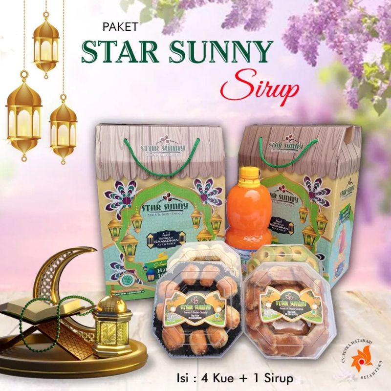 Jual paket hampers parcel kue kering star sunny sirup 1 lebaran idul ...