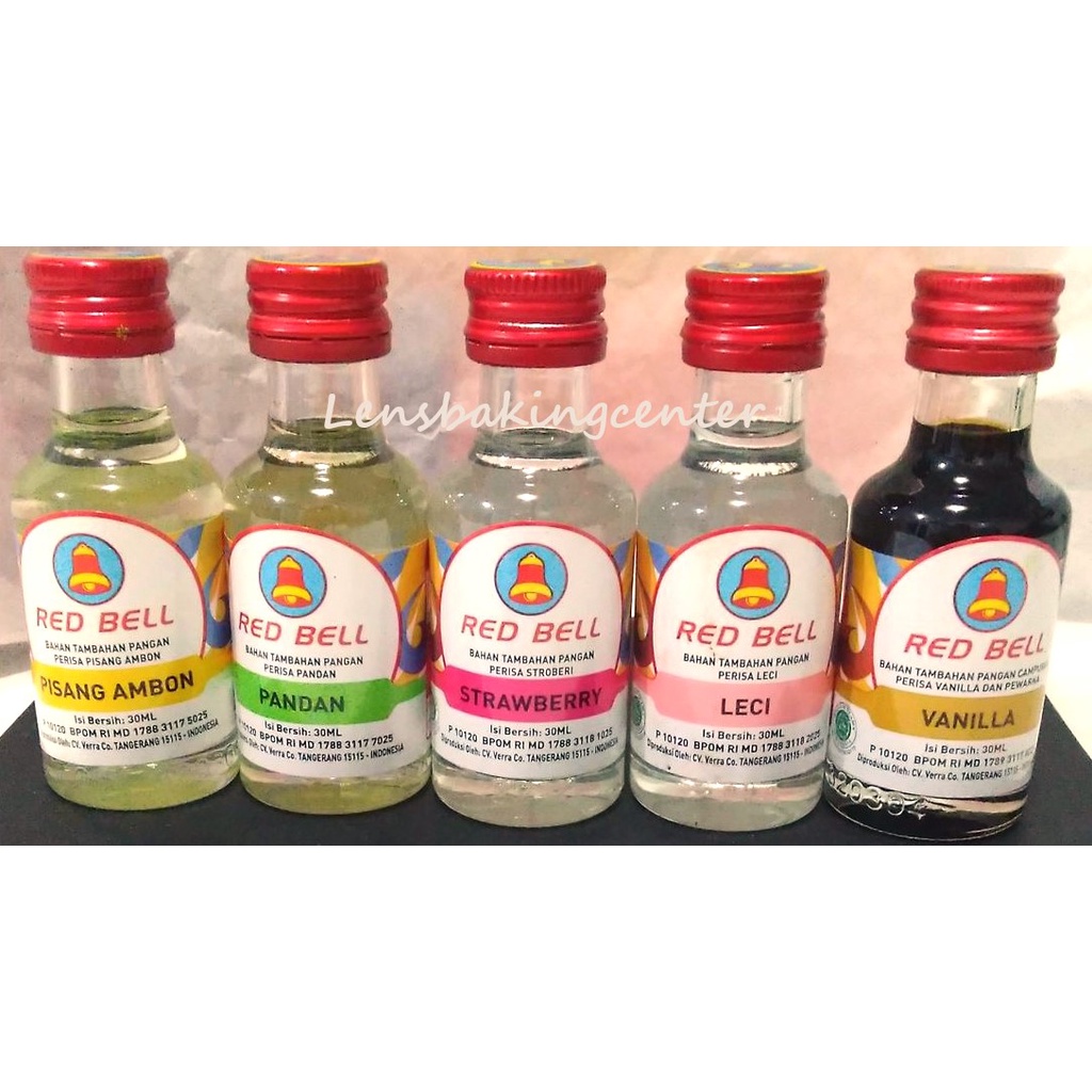 Jual Red Bell Pisang Ambon / Leci / Pandan /Strawberry / Vanilla ...