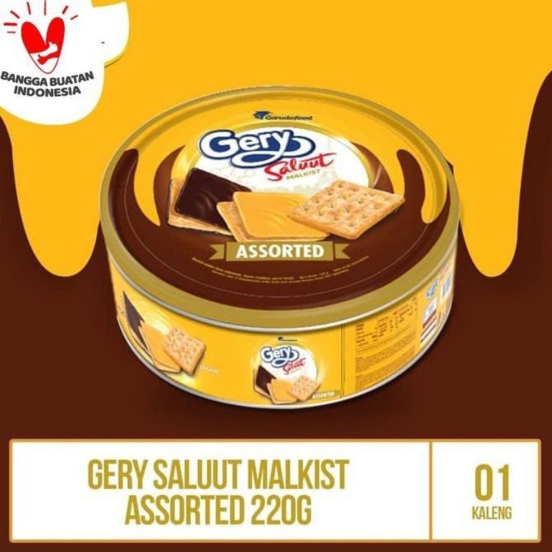 Jual Gery Saluut Malkist Assorted 220 gr - biskuit coklat keju ...