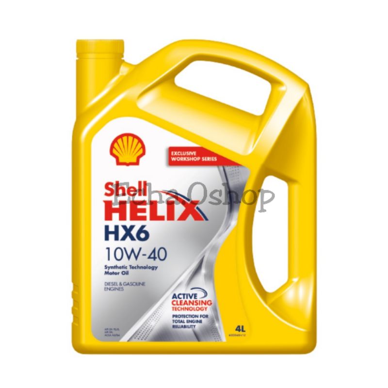 Jual Shell Helix HX6 10W 40 4L Oli Mobil ORIGINAL 100% | Shopee Indonesia