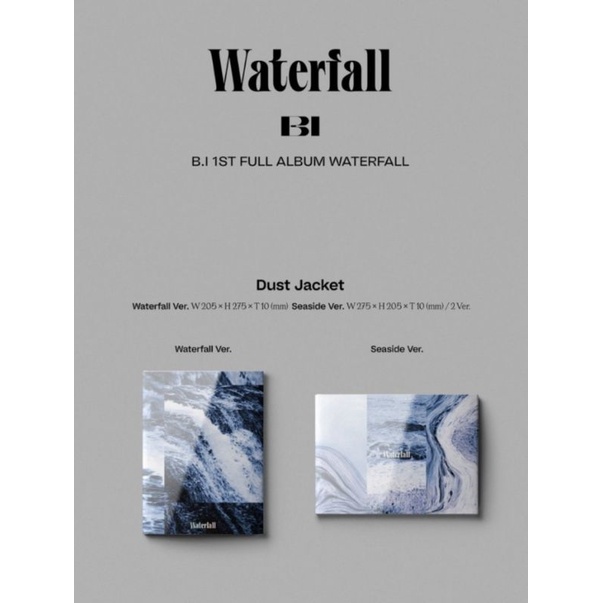 Jual B.I 1st FULL ALBUM WATERFALL UNSEALED (Waterfall Ver & Seaside Ver ...