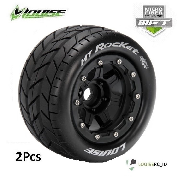 Jual Louise MFT 1/10 MT-ROCKET TIRE 17MM Traxxas Maxx Tire Set Ban ...