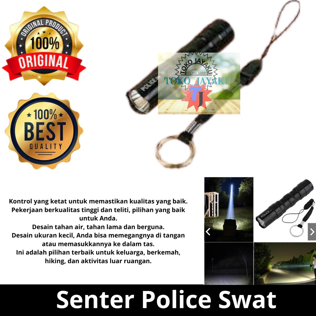 Jual TJ Senter camping/Senter Police 3w Mini Senter Swat Police Senter ...