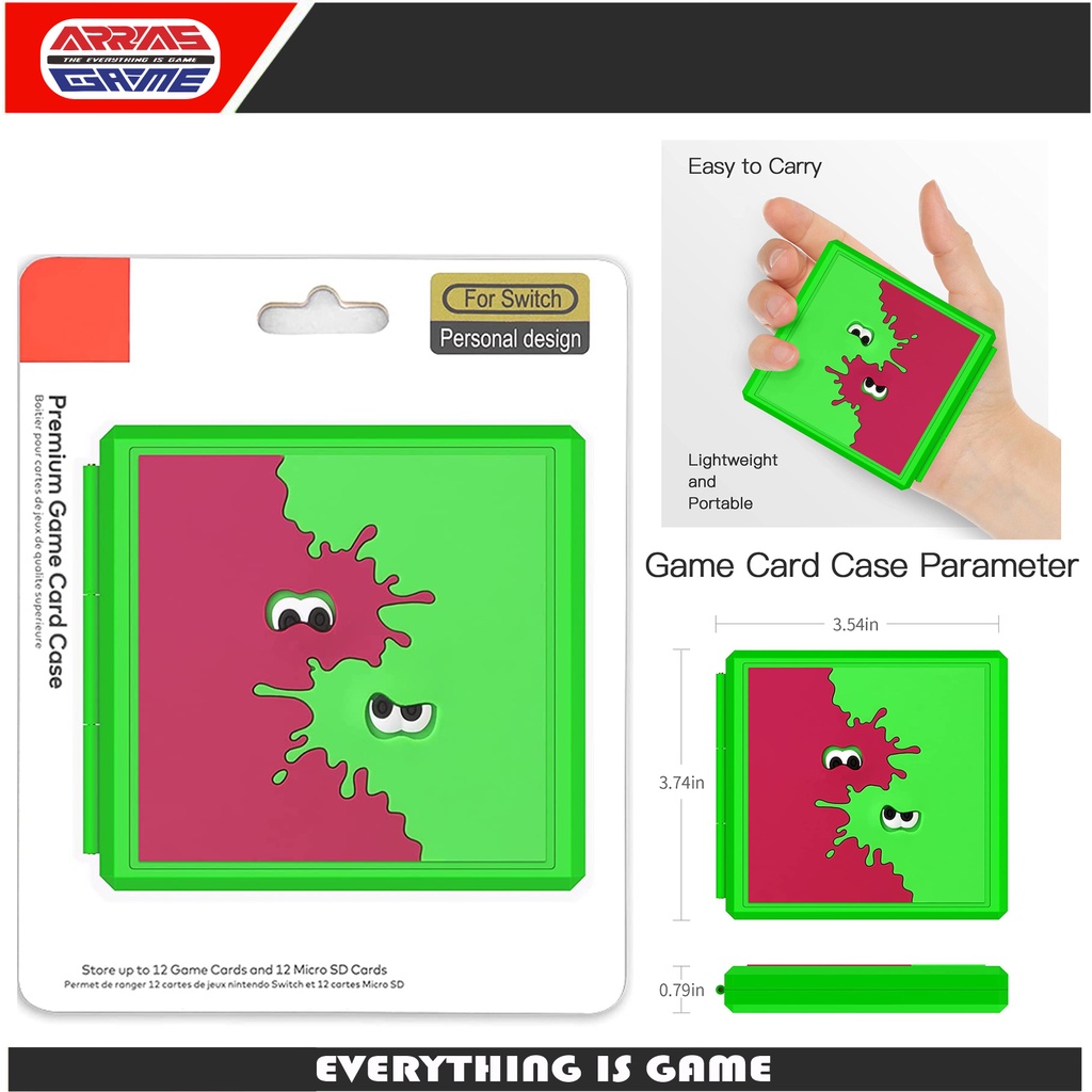 Jual Nintendo Switch Hori Premium Game Card Splatoon - Case Nintendo ...