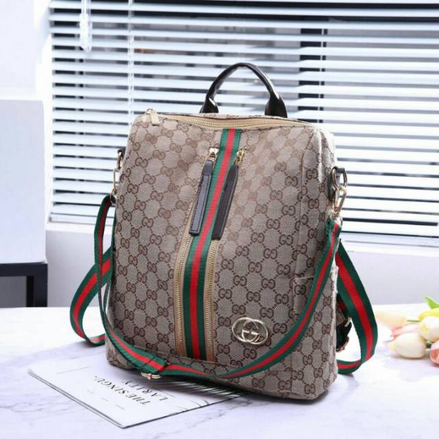 Jual RANSEL GUCCI GG KANVAS H9015 MULTFUNGSI | Shopee Indonesia