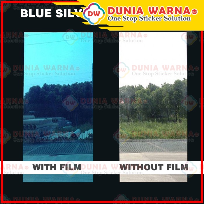 Jual [152cm x 30m] Kaca Film BLUE Reflective (Biru Silver) Sparta One ...