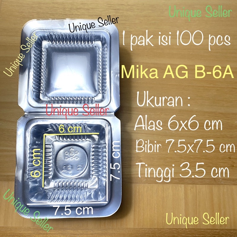 Jual [Isi100] Mika 6A 6AA 6L 6X 6GS S6 6T Tebal Mika Kue Roti Jajan Mochi Donat SEND MMP BP TX ...