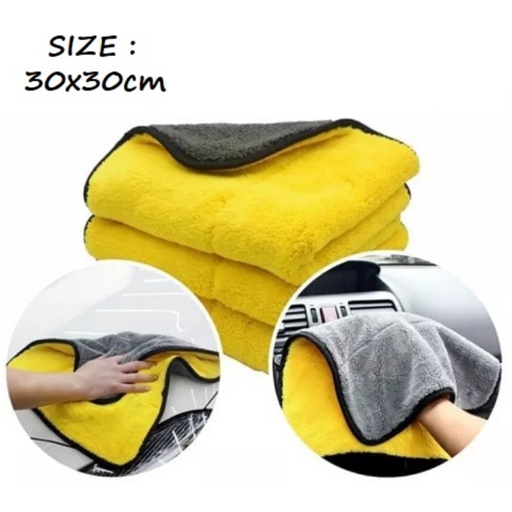 Jual Kuning - kain lap serbaguna microfiber lap mobil motor dapur meja ...