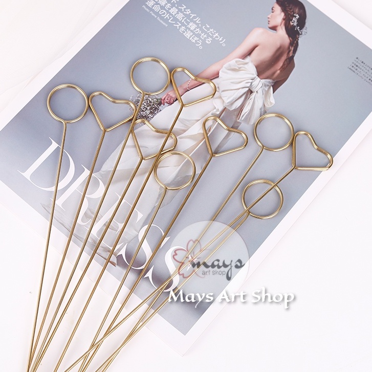 Jual [Ecer] Stik Kartu Ucapan Flower Bouquet - Card Holder Stick Clip ...