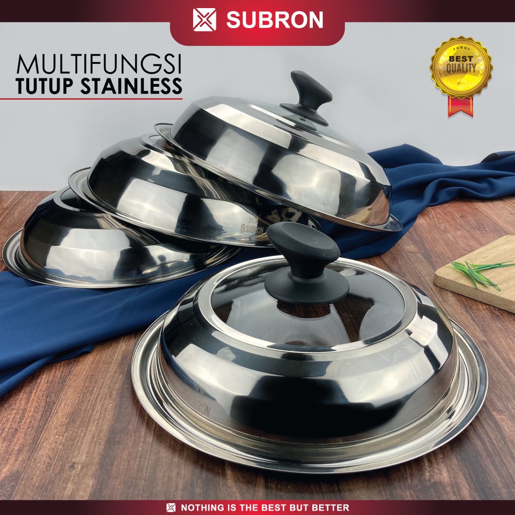 Jual SUBRON Tutup Panci Wajan Multifungsi Kuali Wok 30cm 32cm 34cm 36cm ...