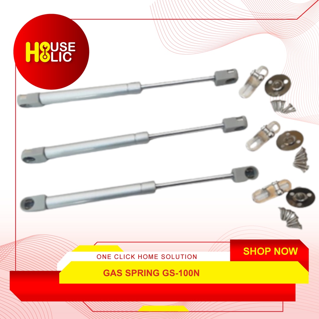 Jual Gas Spring GS-100N Hidrolik Pegas Furniture / Hidrolik Jok Motor ...