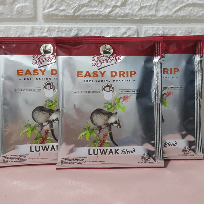 Jual Kapal Api Easy Drip Luwak Blend Sachet Kopi Saring Praktis ...