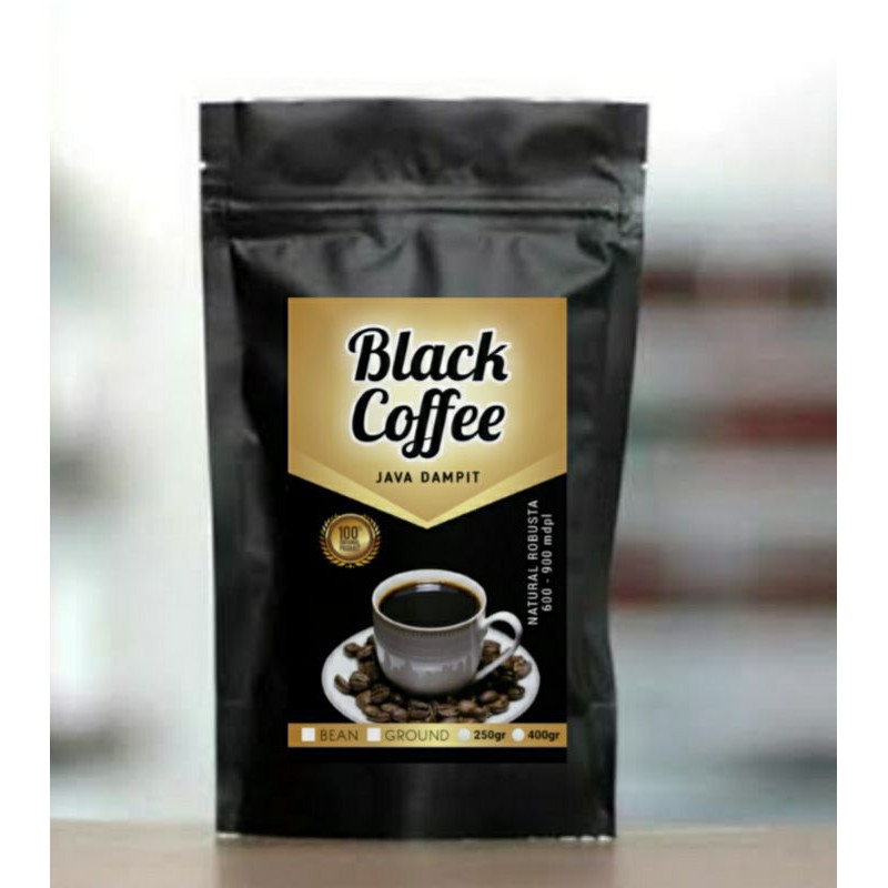 Jual KOPI HITAM JAVA DAMPIT ROBUSTA BIJI DAN BUBUK 200 GRAM | Shopee ...