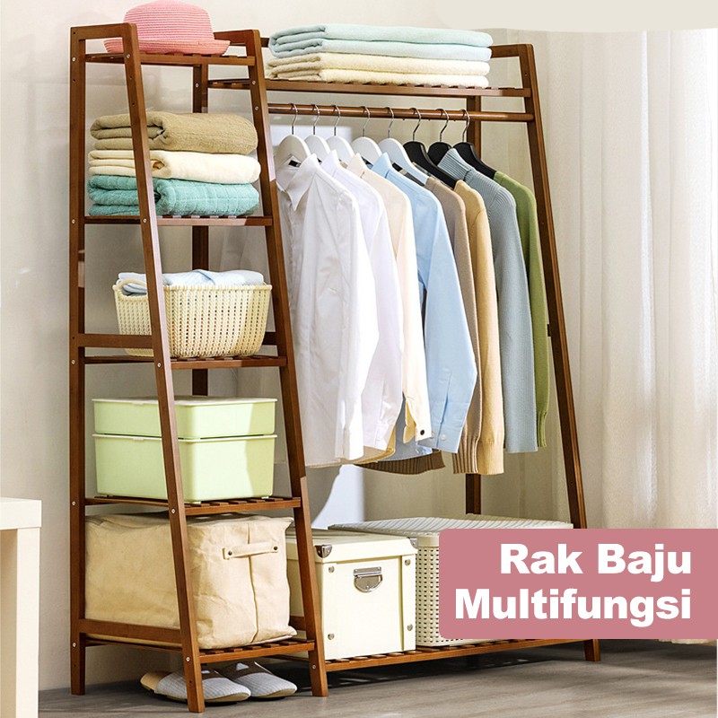 Jual Starlight Rak Baju Serbaguna Stand Hanger Lemari Baju dan Buku ...