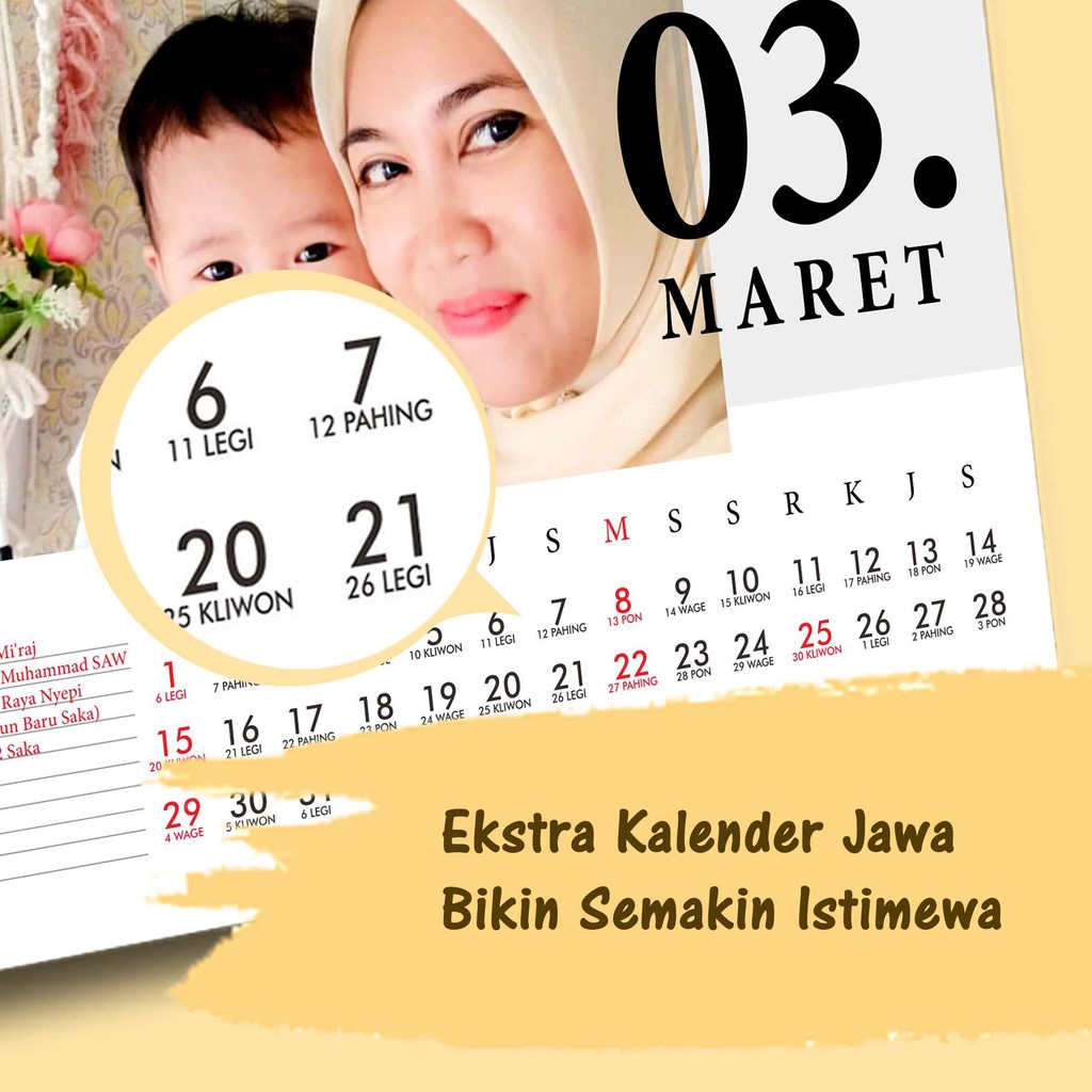 Jual KALENDER LANDSCAPE A5 I KALENDER PLANNER I KALENDER CUSTOM TYPE A ...