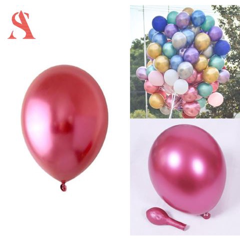 Jual Balon Latex Metalik Chrome / Metalic Balloon Chrome 12inch ...