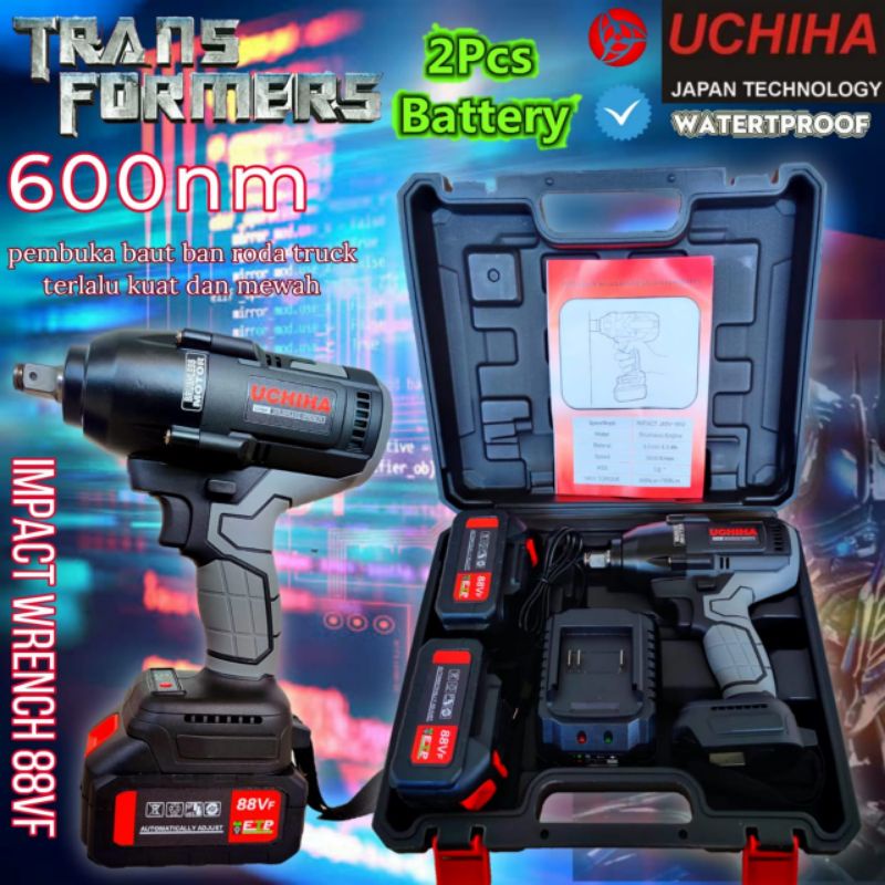 Jual Mesin pembuka baut baterai Impact wrench Cordless Uchiha japan | Shopee Indonesia