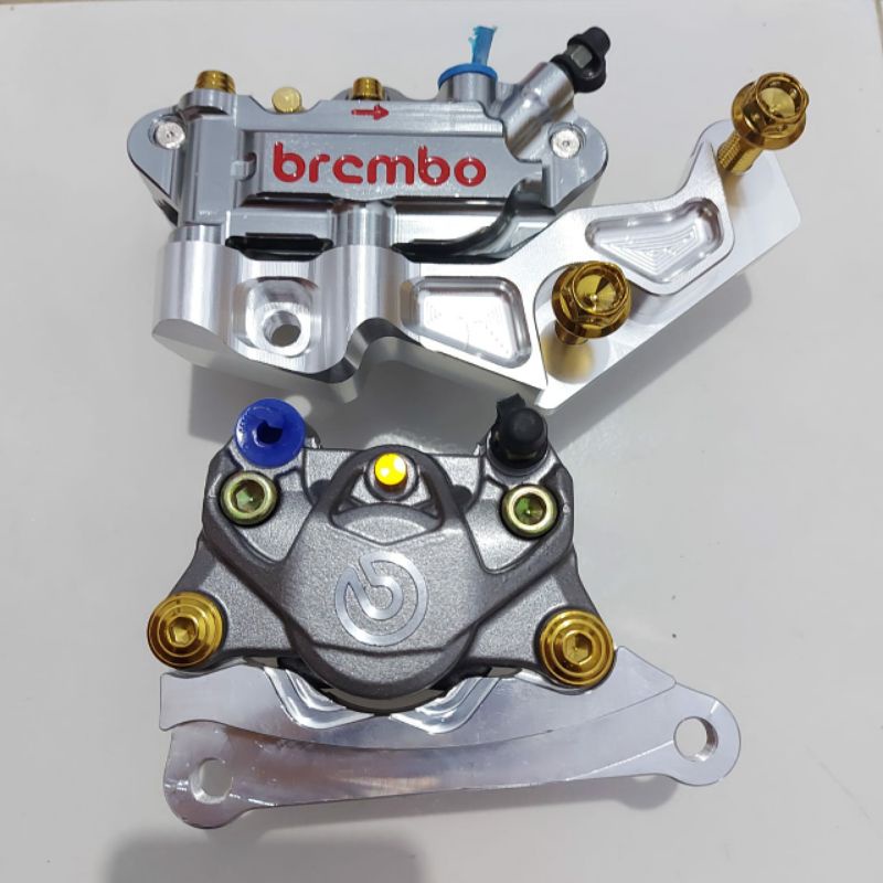 Jual KALIPER MONOBLOK PLUS 2 PISTON SET BREKET PNP YAMAHA NMAX OLD NMAX 155 FULL SET DEPAN ...