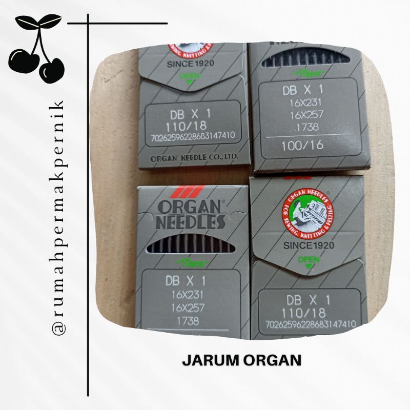 Jual Jarum Mesin merk Organ DB untuk mesin jahit industri | Shopee Indonesia