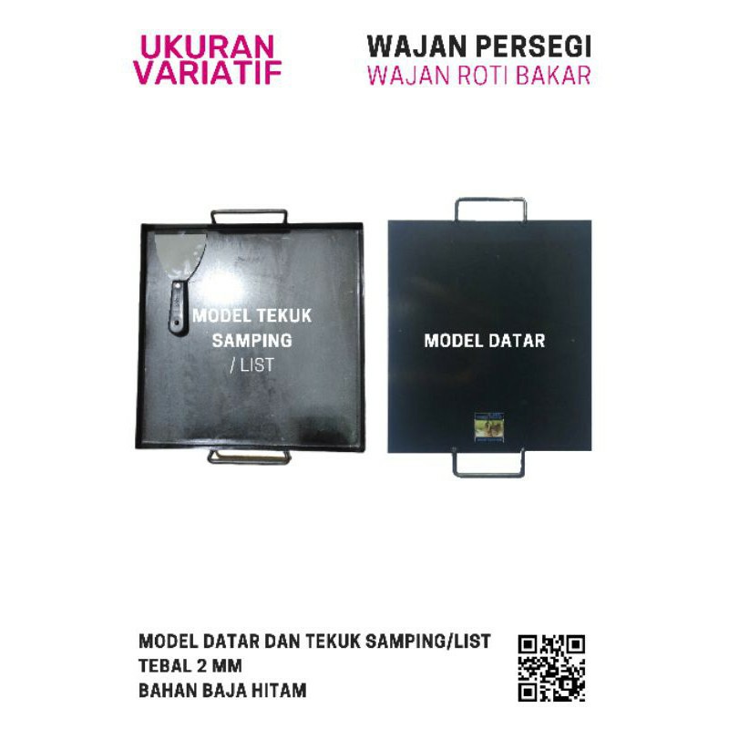 Jual [2MM-Besar] Wajan Roti Bakar / Wajan Burger / Pembakaran Roti ...