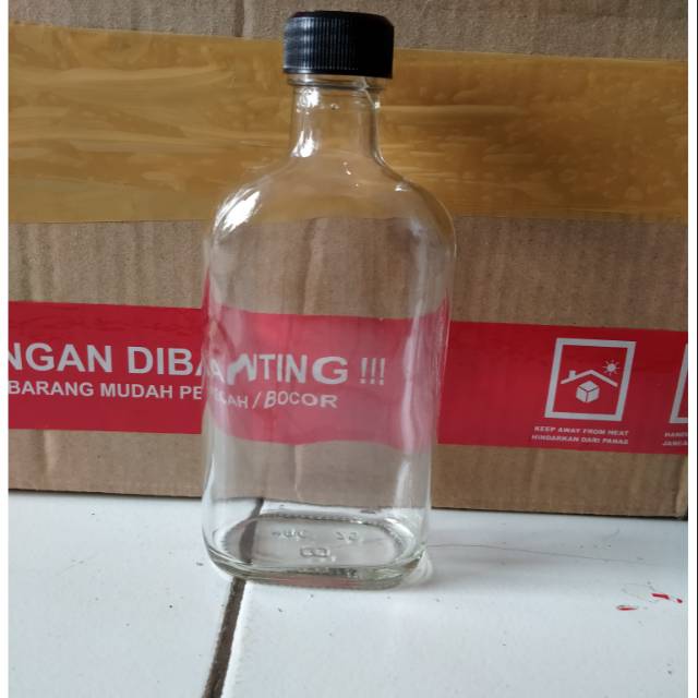 Jual Botol kaca 250 ml gepeng | Shopee Indonesia