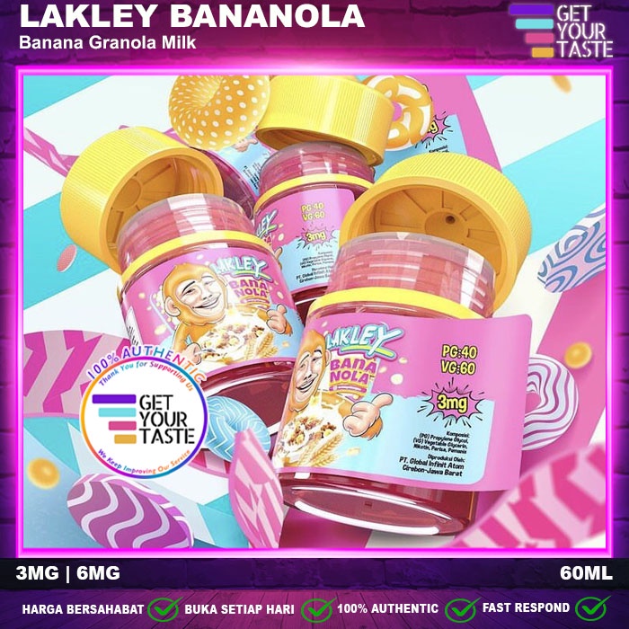 Jual Liquid Lakley Bananola 60ML By ELF Factory x Rizky Ritonga ...