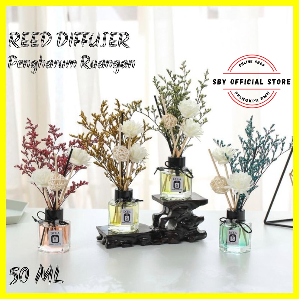 Jual Reed Diffuser Aromatherapy Bunga Difuser Aroma Pengharum Ruangan ...