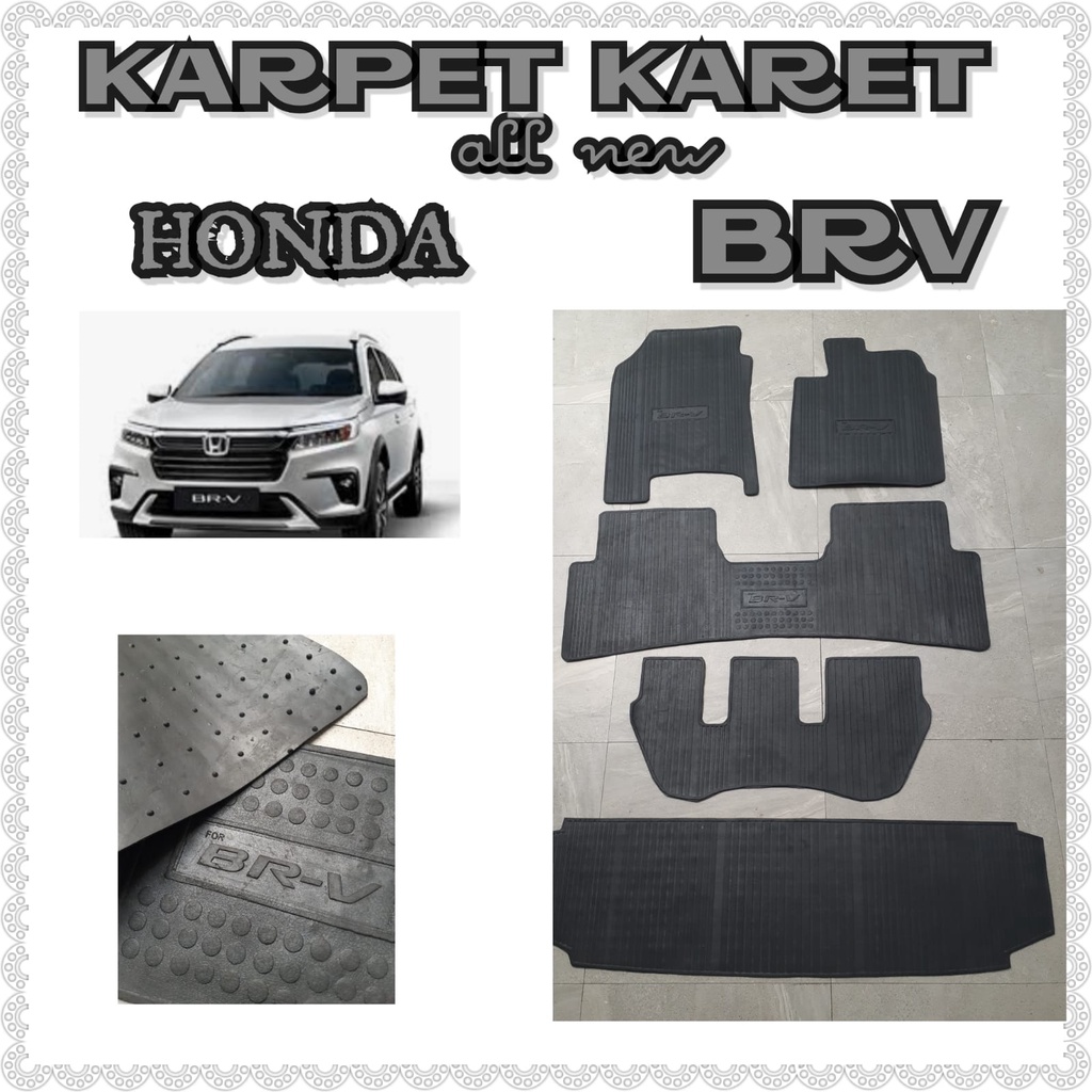Jual KARPET KARET LANTAI HONDA ALL NEW BRV 2022 HITAM FULL SET | Shopee ...