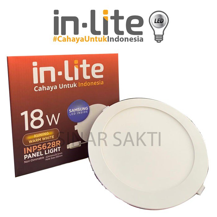 Jual INLITE Lampu Downlight LED 18W Inbow Lampu Panel Bulat INLITE ... Jual INLITE Lampu Downlight LED 18W Inbow Lampu Panel Bulat INLITE ...