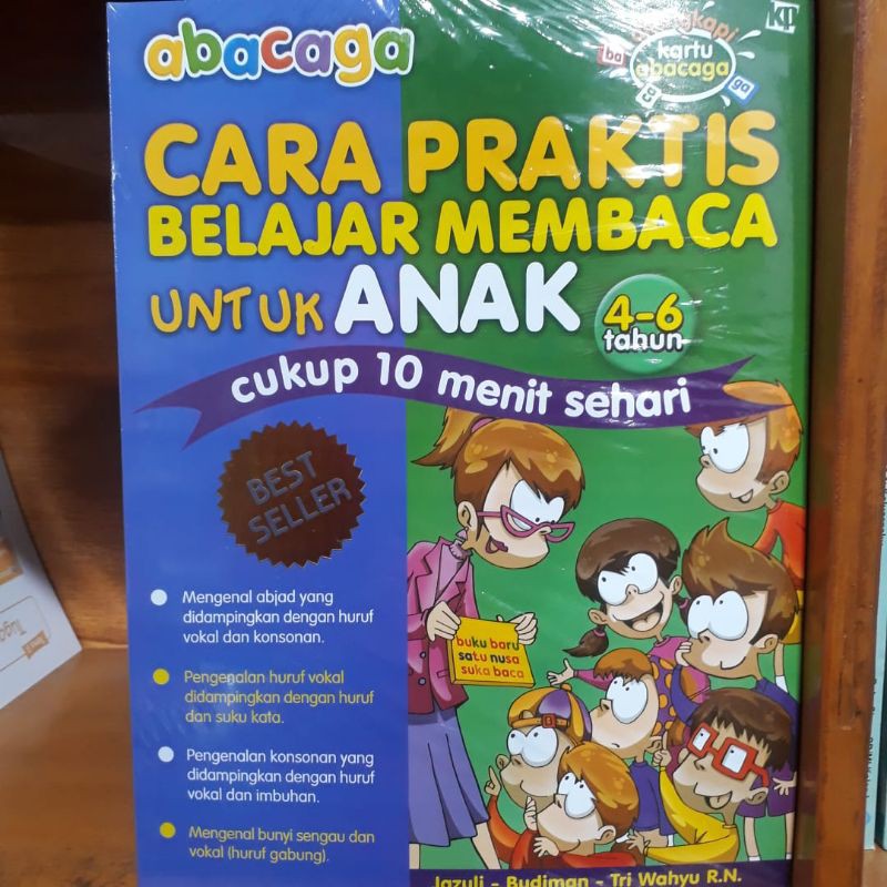 Jual ABACAGA, CARA PRAKTIS BELAJAR MEMBACA UNTUK ANAK | Shopee Indonesia