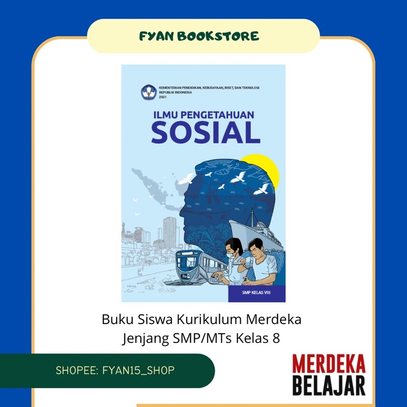 Jual Fyan Book Store: Buku Ilmu Pengetahuan Sosial untuk SMP/MTs Kelas VIII Kurikulum Merdeka ...