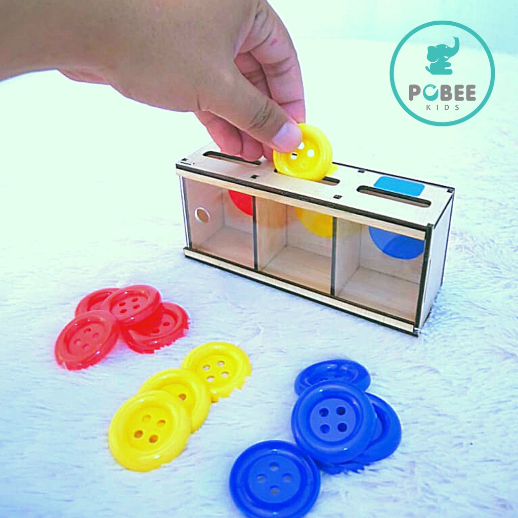 Jual Sorting Box Basic - Mainan Megelompokkan warna Kancing Ke Dalam ...