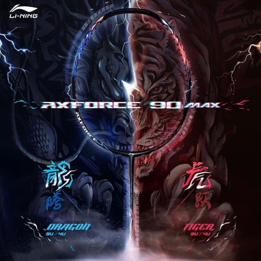 Jual Raket Badminton Lining AXForce AX Force 90 Max Dragon Tiger ...