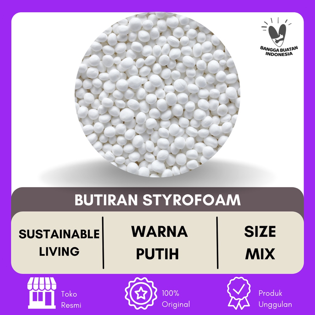 Jual Butiran sterofoam bulir sterofoam styrofoam | Shopee Indonesia