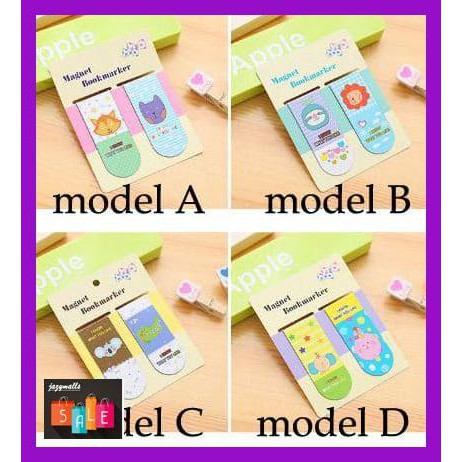 Jual DOCUMENTO- PEMBATAS BUKU MAGNET CARTOON KOREA STATIONERY MAGNETIC ...