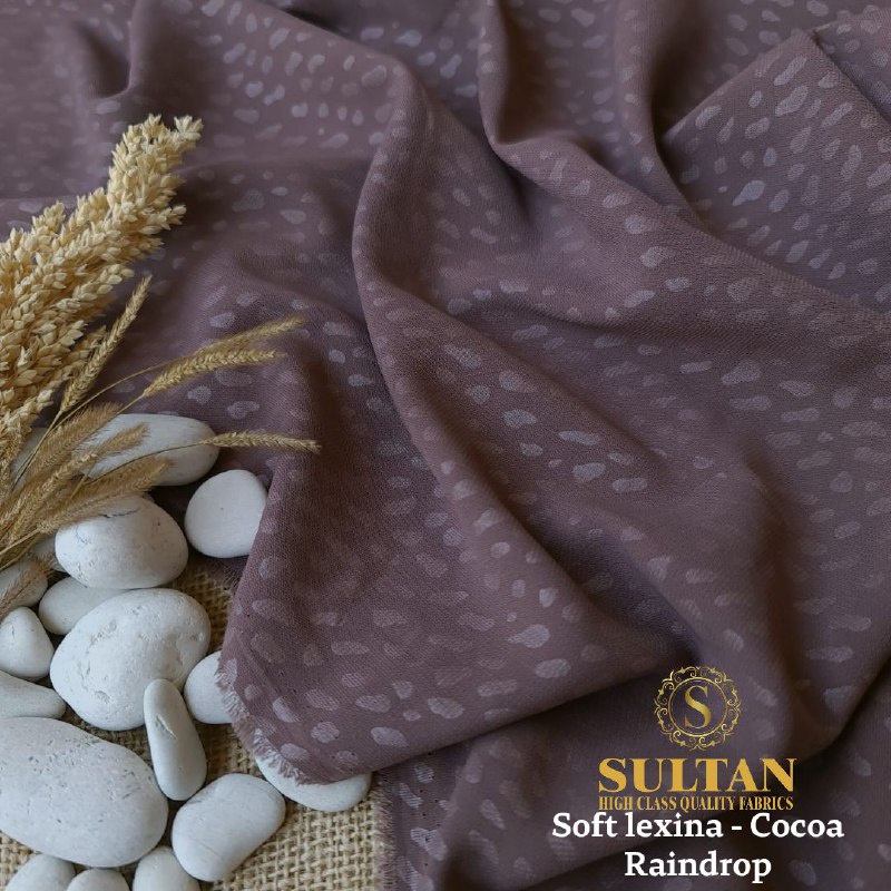 Jual Kain Abaya Sultan Soft Lexina Emboss RAIN DROP | Shopee Indonesia