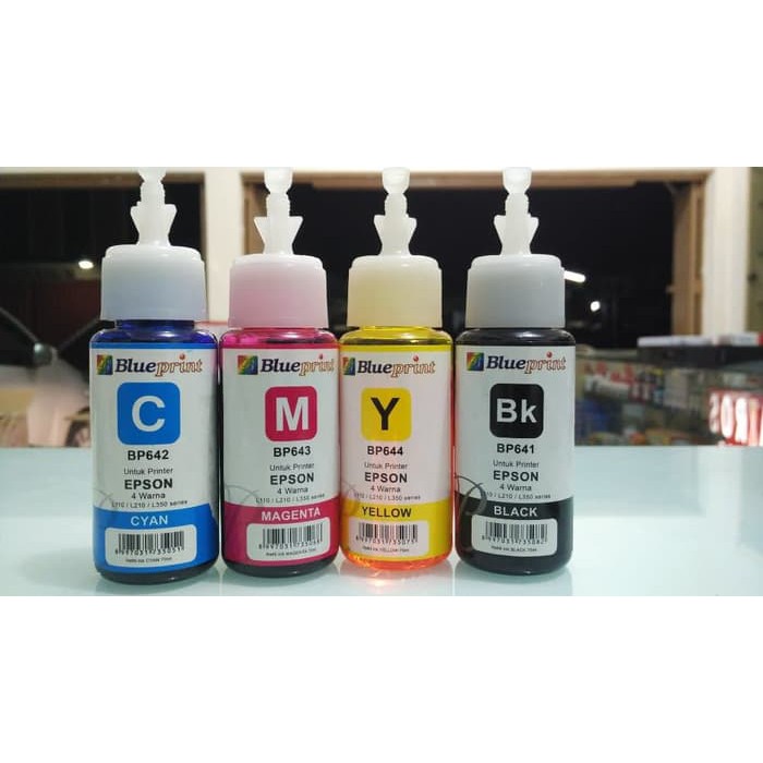 Jual Tinta Ori Cyan Blueprint (For Epson L110 L120 L800 L200 L100 ...