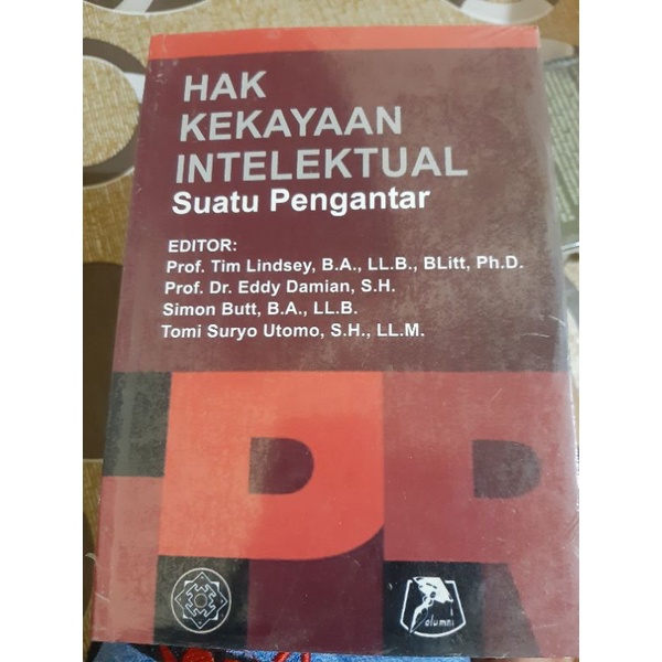 Jual HAK KEKAYAAN INTELEKTUAL suatu pengantar | Shopee Indonesia