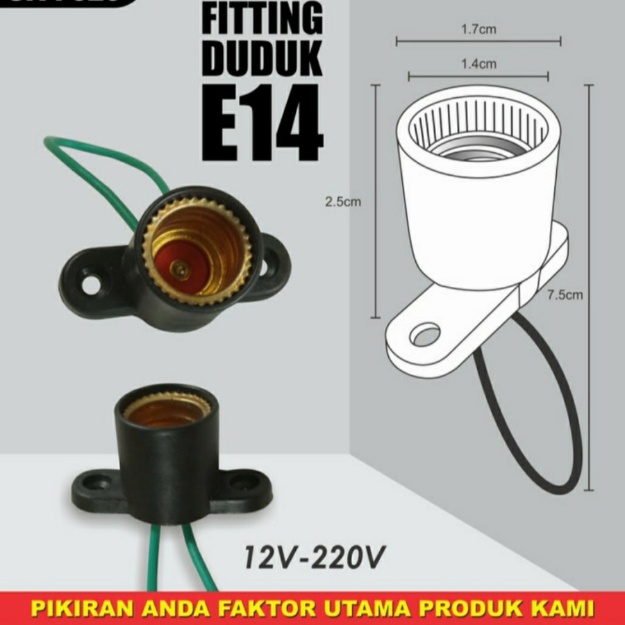 Jual FITTING LAMPU CANDLE LIGHT UKURAN E12 / E14 | Shopee Indonesia