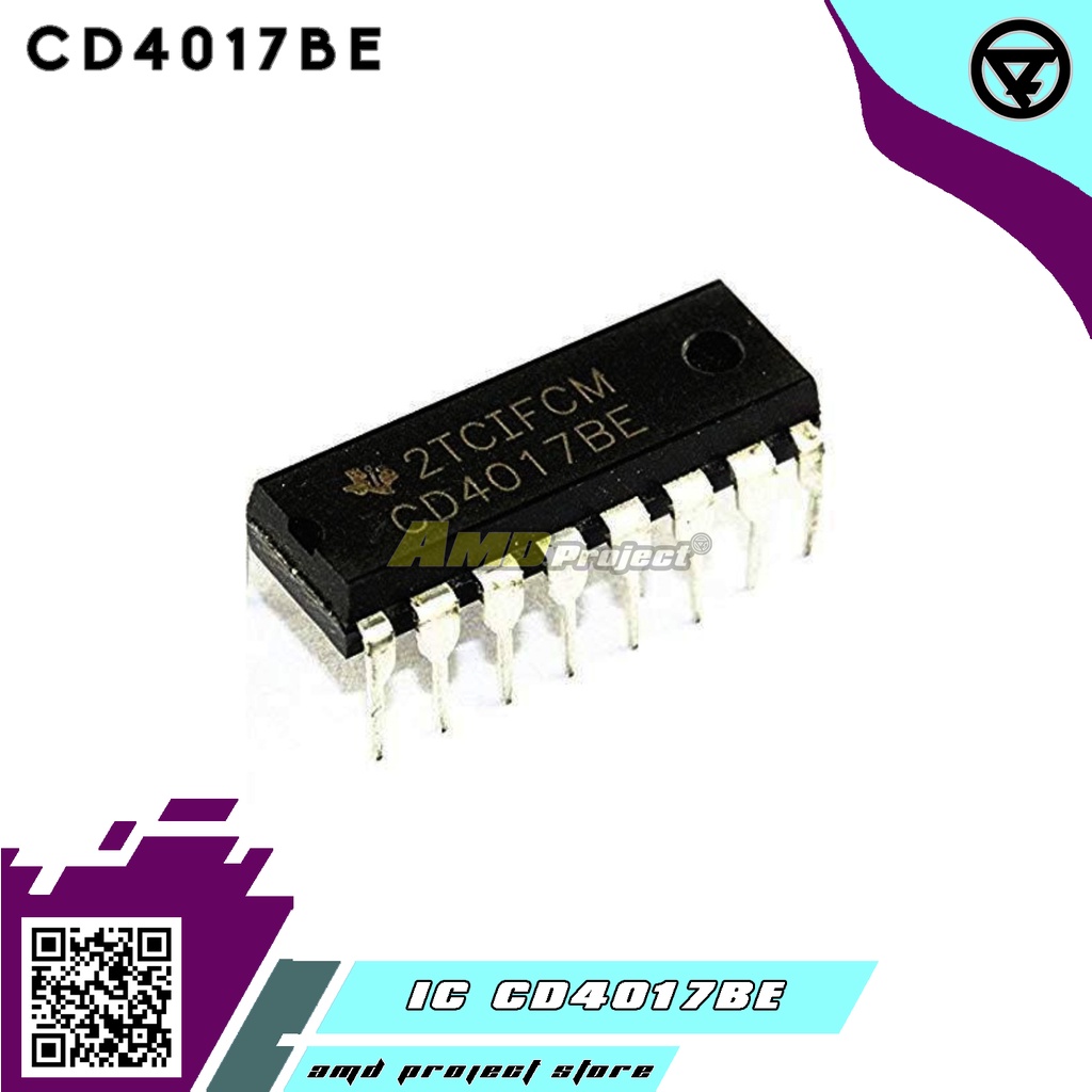 Jual Ic Decade CD4017BE Couter CD4017 Divider 4017 Dip 16 AF70 High Quality | Shopee Indonesia