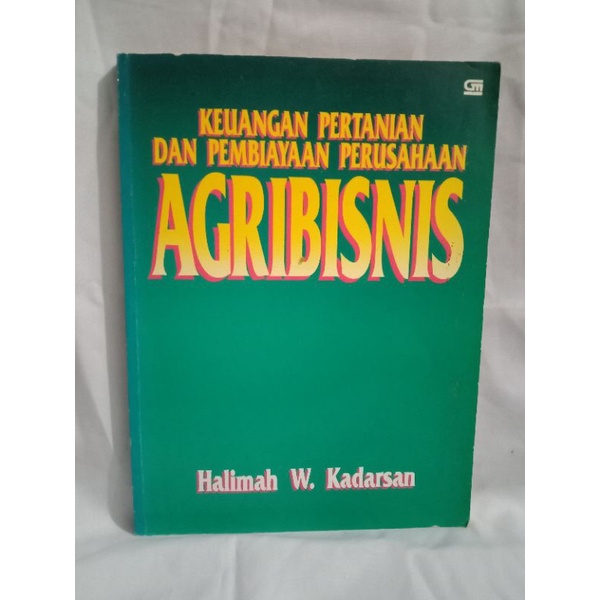 Jual KEUANGAN PERTANIAN DAN PEMBIAYAAN PERUSAHAAN AGRIBISNIS OLEH ...