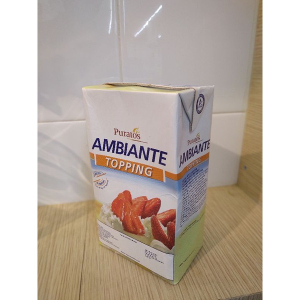 Jual Topping whipcream 1L / puratos ambiante 1L / Topping minuman ...