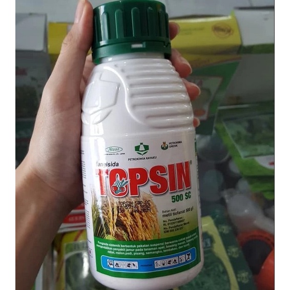 Jual pupuk Topsin 500SC 500. mili Fungisida Obat Pembasmi Jamur pada ...