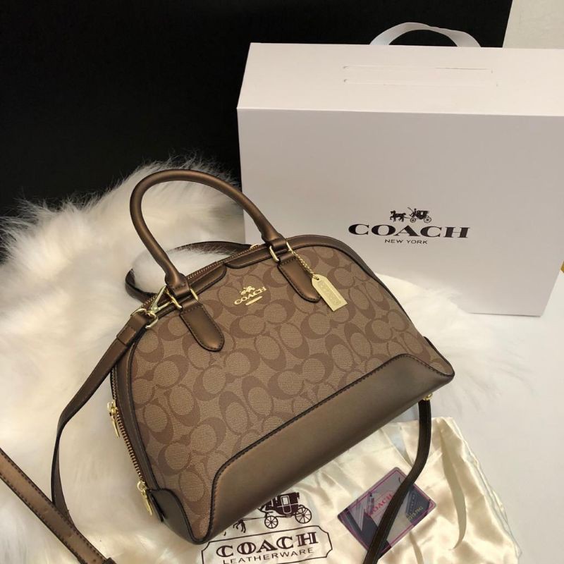 Jual COACH ALMA SIGNATURE FREE BOX MAGNETA | Shopee Indonesia