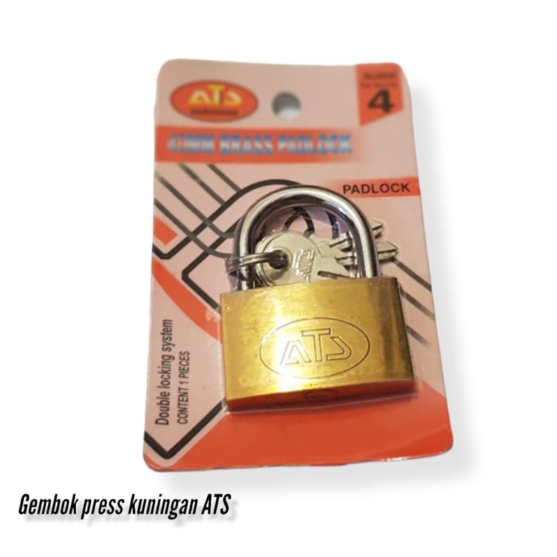 Jual Gembok press kuningan ATS 20mm - 40mm | Shopee Indonesia